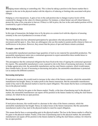 Hedging | DOCX