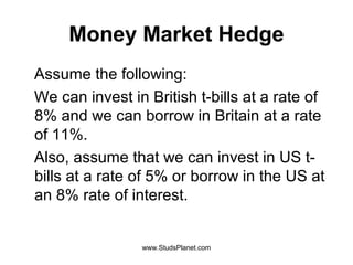 Hedging | PPT | Hedge Funds | Personal Investing