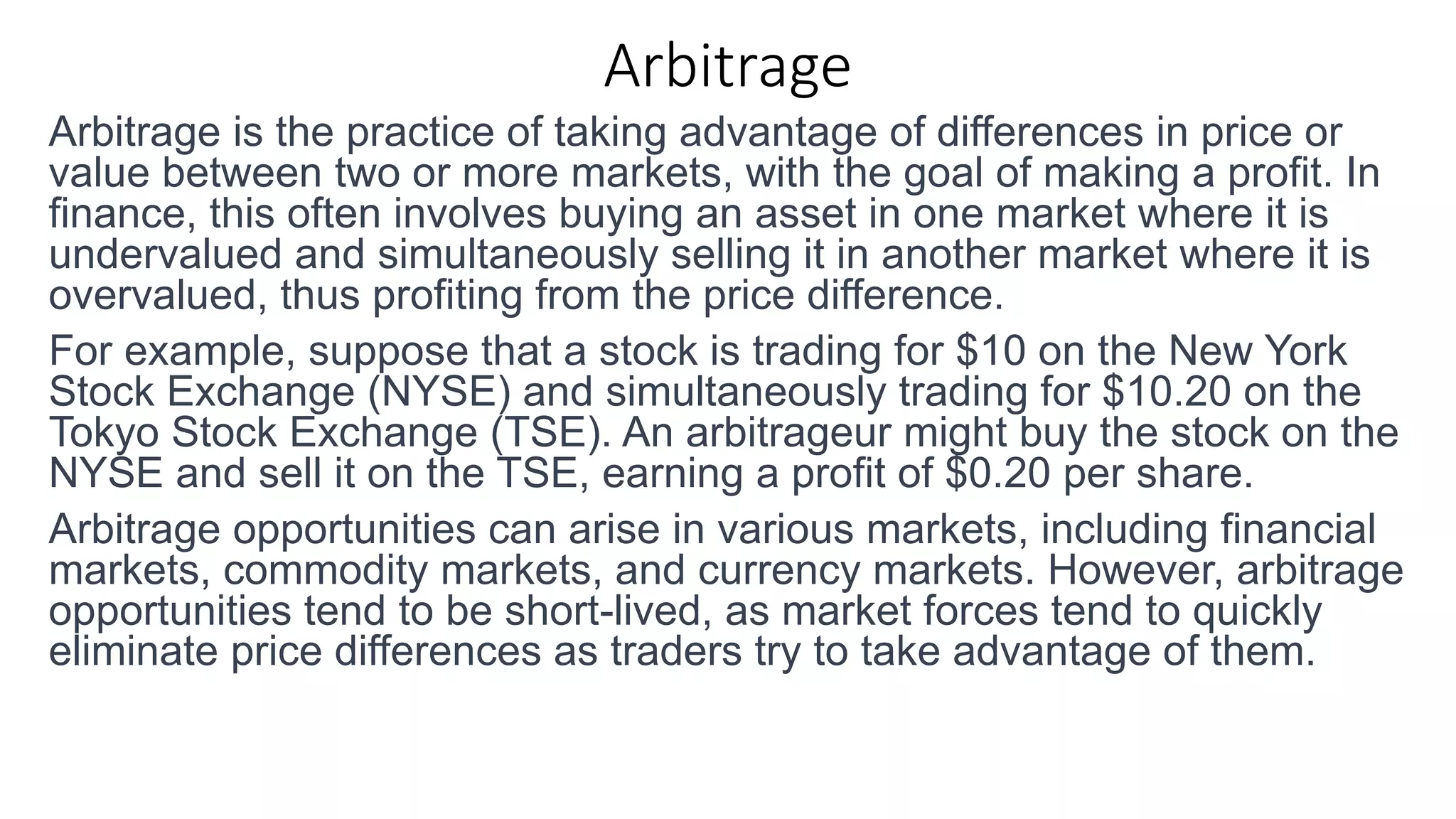 Hedging and Arbitrage.pptx