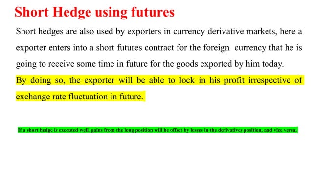 Hedging, Speculation and Arbitrage using Futures.ppt