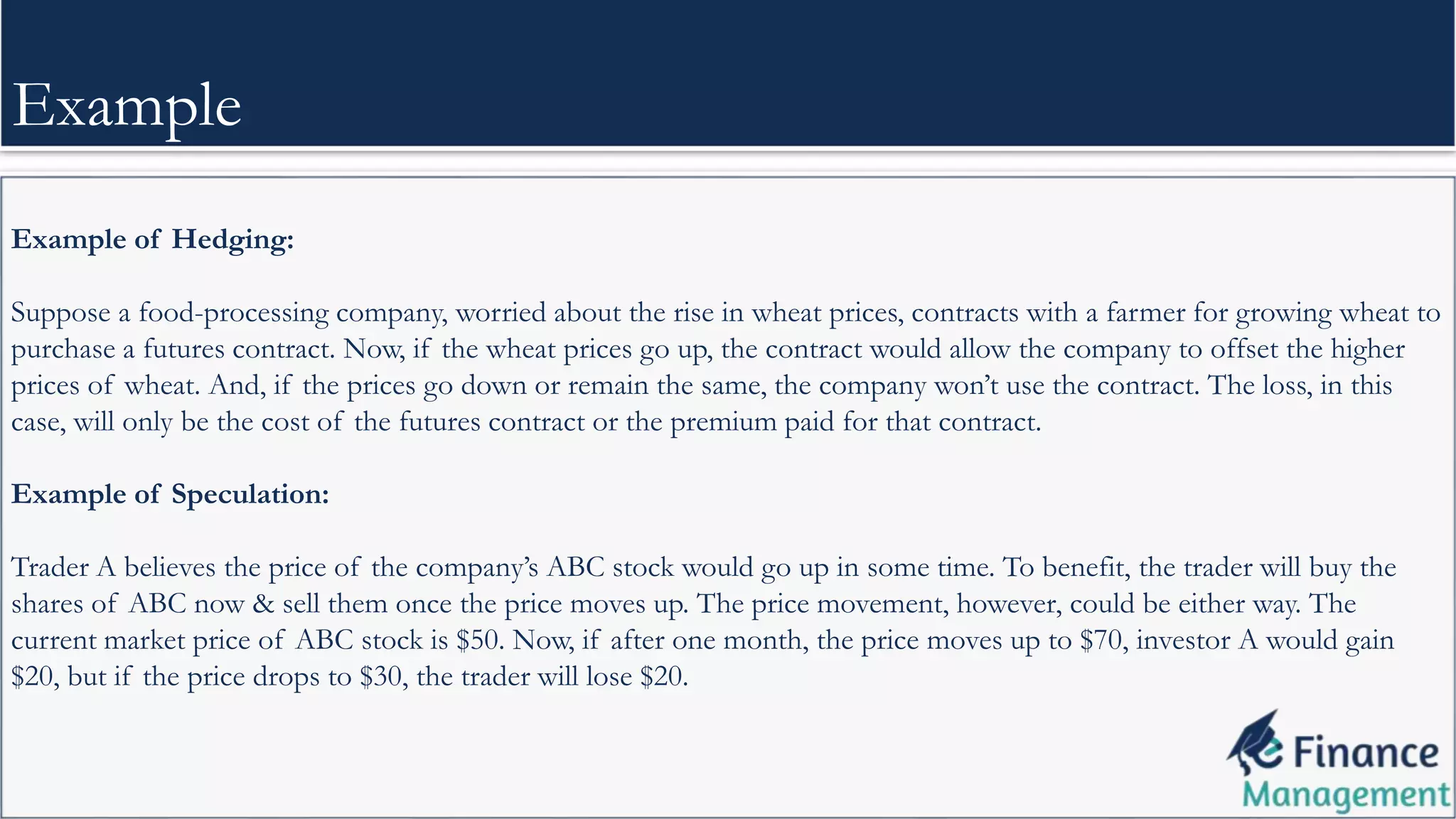 Hedging vs Speculation | PPTX