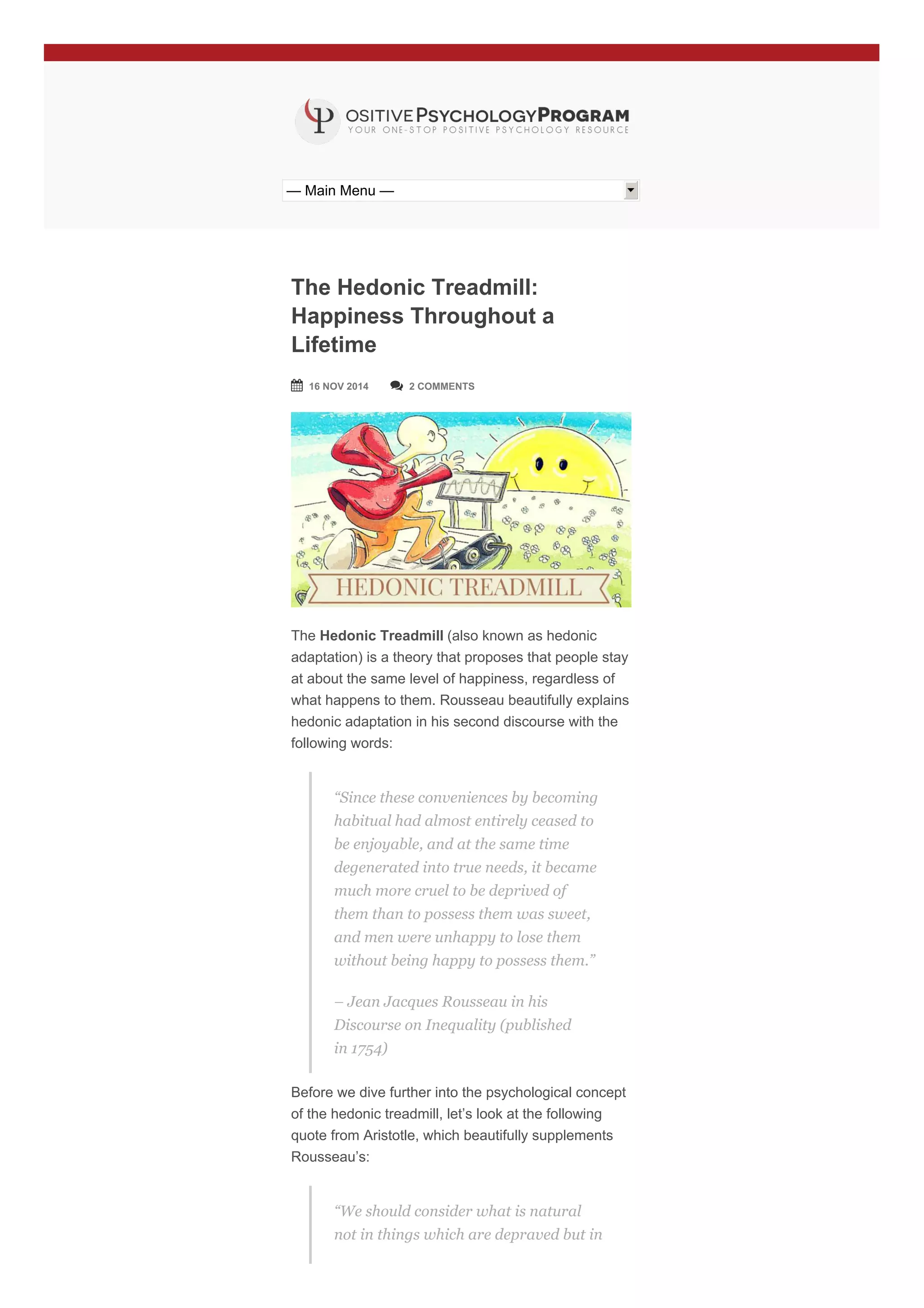 Hedonic treadmill | PDF