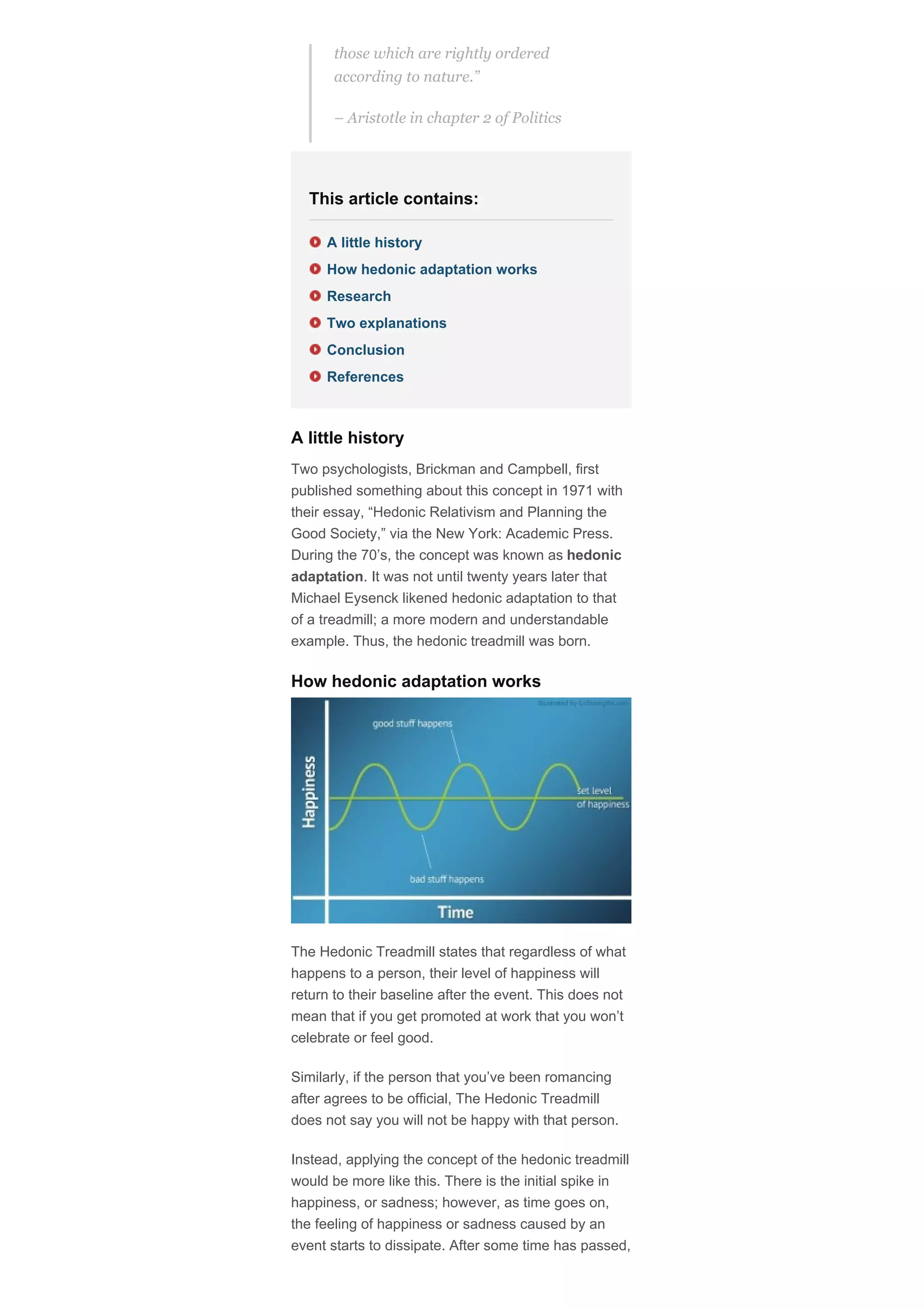 Hedonic treadmill | PDF