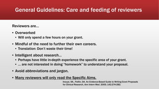 Dissecting the Critical Specific Aims Page of an NIH Grant by Madison ...