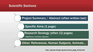 Dissecting the Critical Specific Aims Page of an NIH Grant by Madison ...