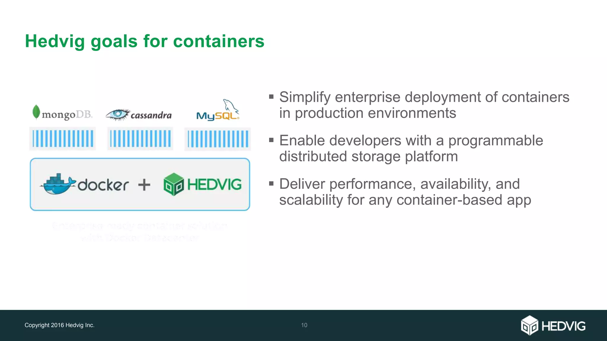 Hedvig & Docker Datacenter | PPTX