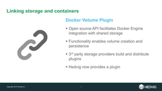 Hedvig & Docker Datacenter | PPTX