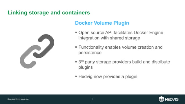 Hedvig & Docker Datacenter | PPTX