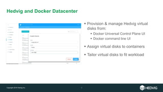 Hedvig & Docker Datacenter | PPTX