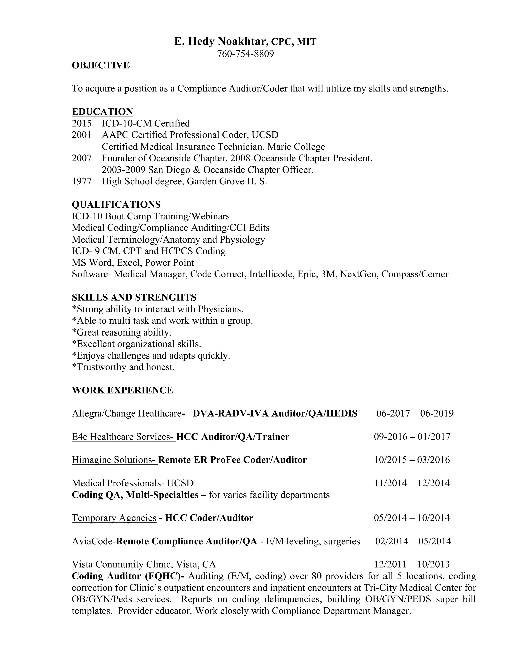 Hedy's Resume | PDF