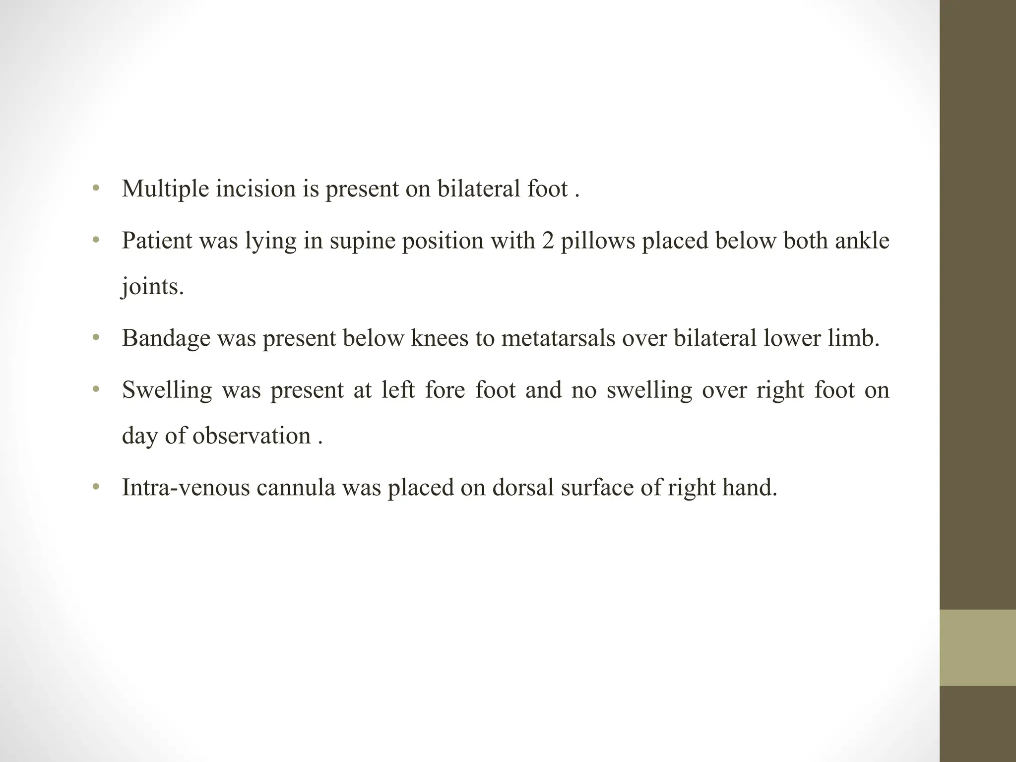 Calcaneus fracture of bilateral feet: Examination, Investigation ...