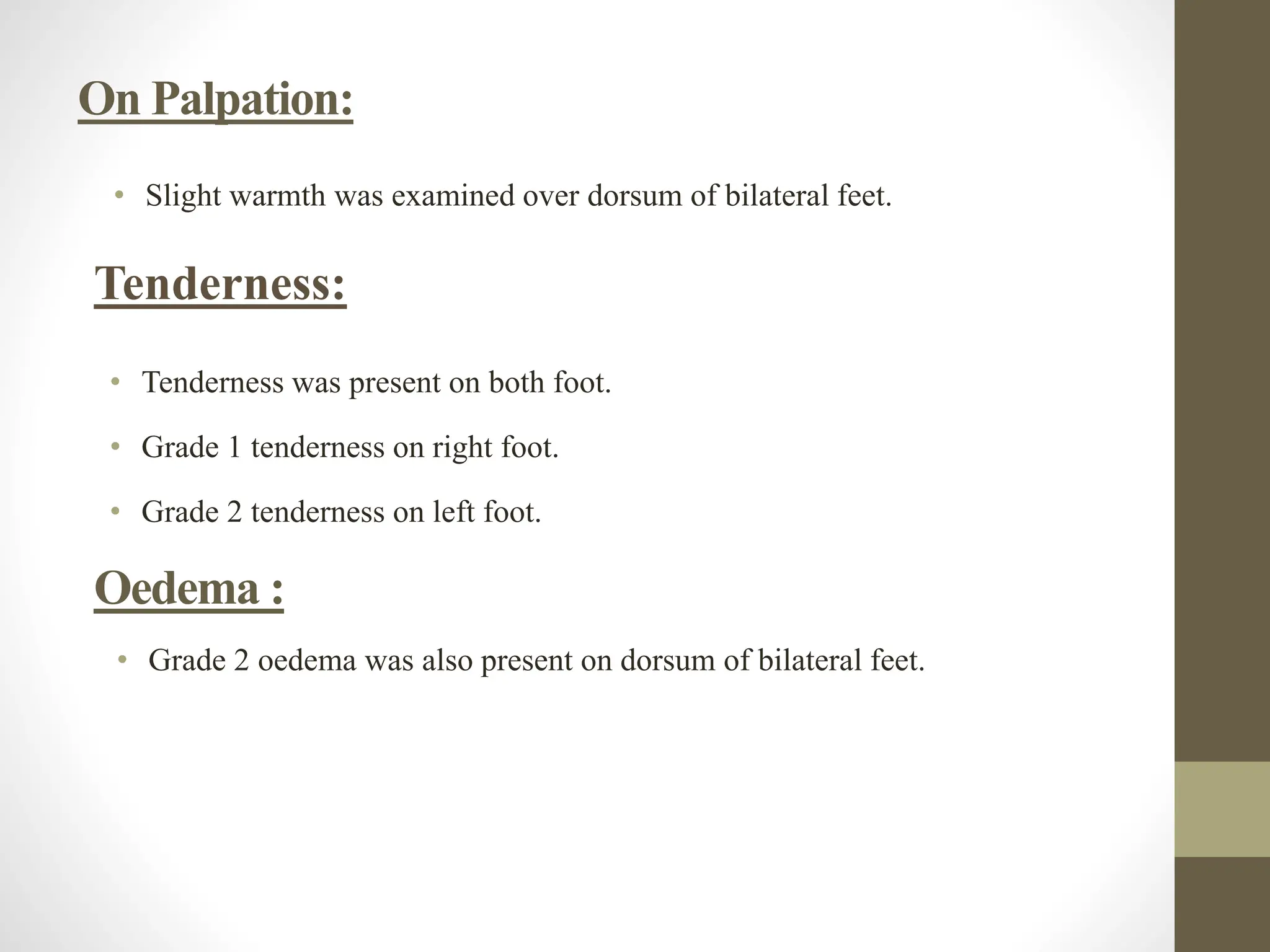 Calcaneus fracture of bilateral feet: Examination, Investigation ...