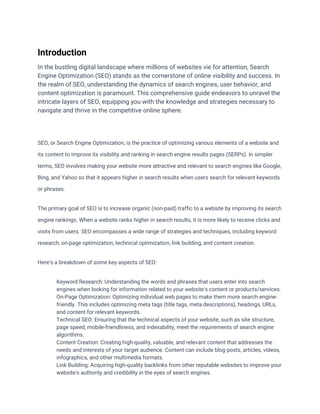 Basic search engine optimization information | PDF