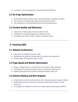 Basic search engine optimization information | PDF