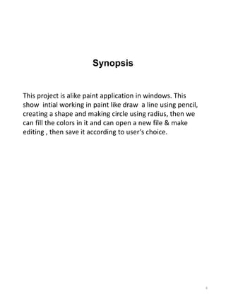 Heena Tejwani ,3rd Year BCA ,Project on Visual Basic (V.B Paint) | PDF
