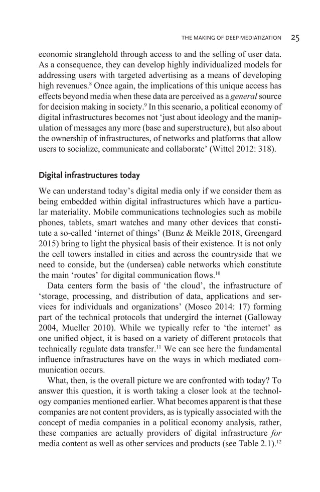 Deep Mediatization. Key ideas and cultural studies | PDF