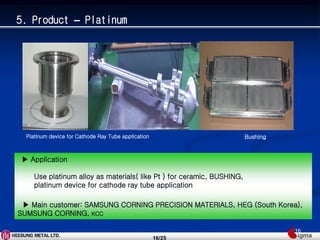 HEESUNG METAL LTD. introduction | PDF