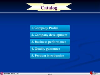 HEESUNG METAL LTD. introduction | PDF