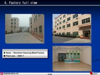 HEESUNG METAL LTD. introduction | PDF