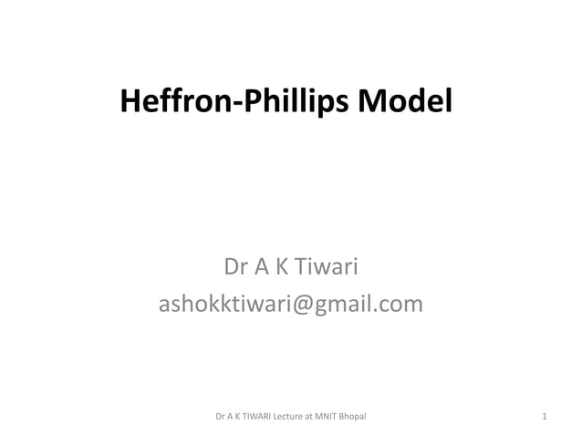 Heffron phillips model | PPSX