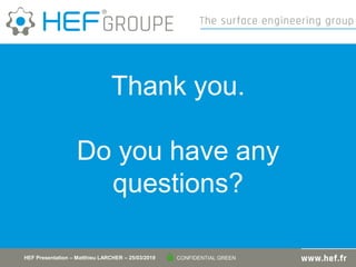Hef groupe presentation | PDF | Chemistry | Science