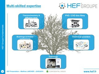Hef groupe presentation | PDF | Chemistry | Science