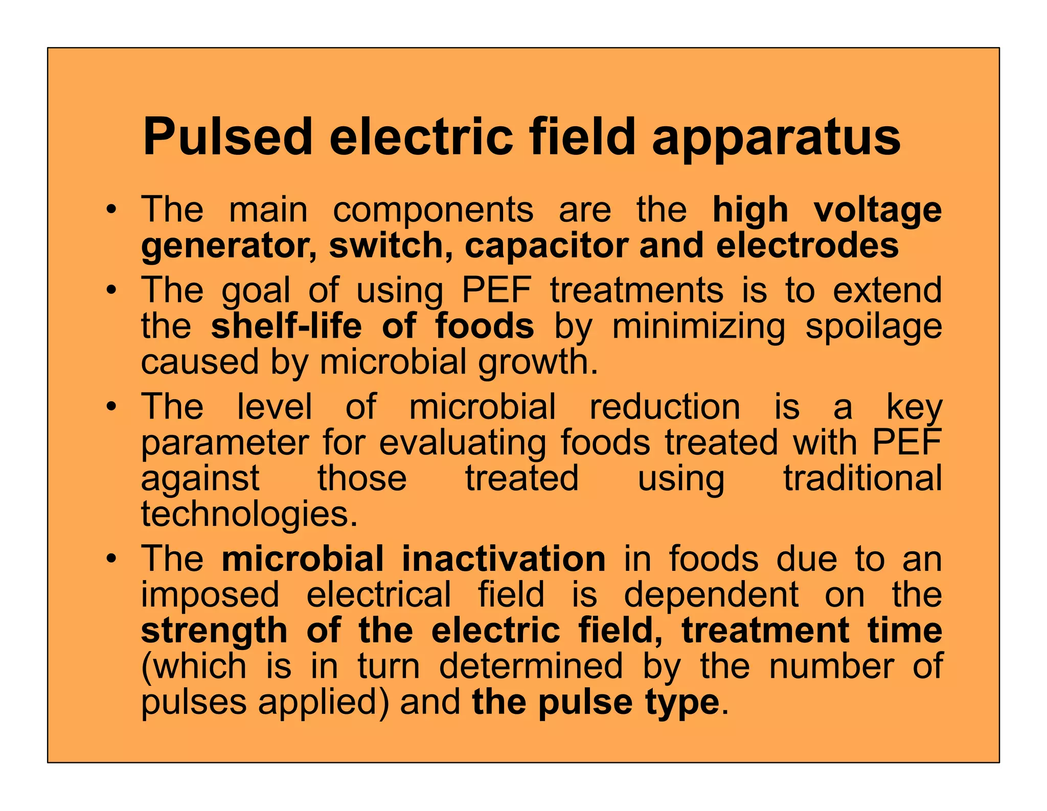 high intensity pulsed electric field processingpptx | PPTX