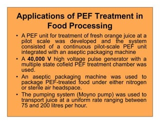 high intensity pulsed electric field processingpptx | PPTX