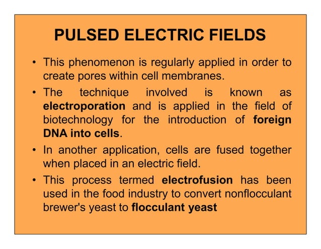 high intensity pulsed electric field processingpptx | PPTX
