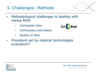 Why RWE Matters to Payers: Incorporating RWE in Health Economic ...