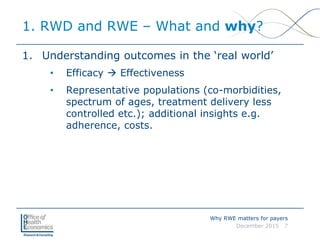 Why RWE Matters to Payers: Incorporating RWE in Health Economic ...