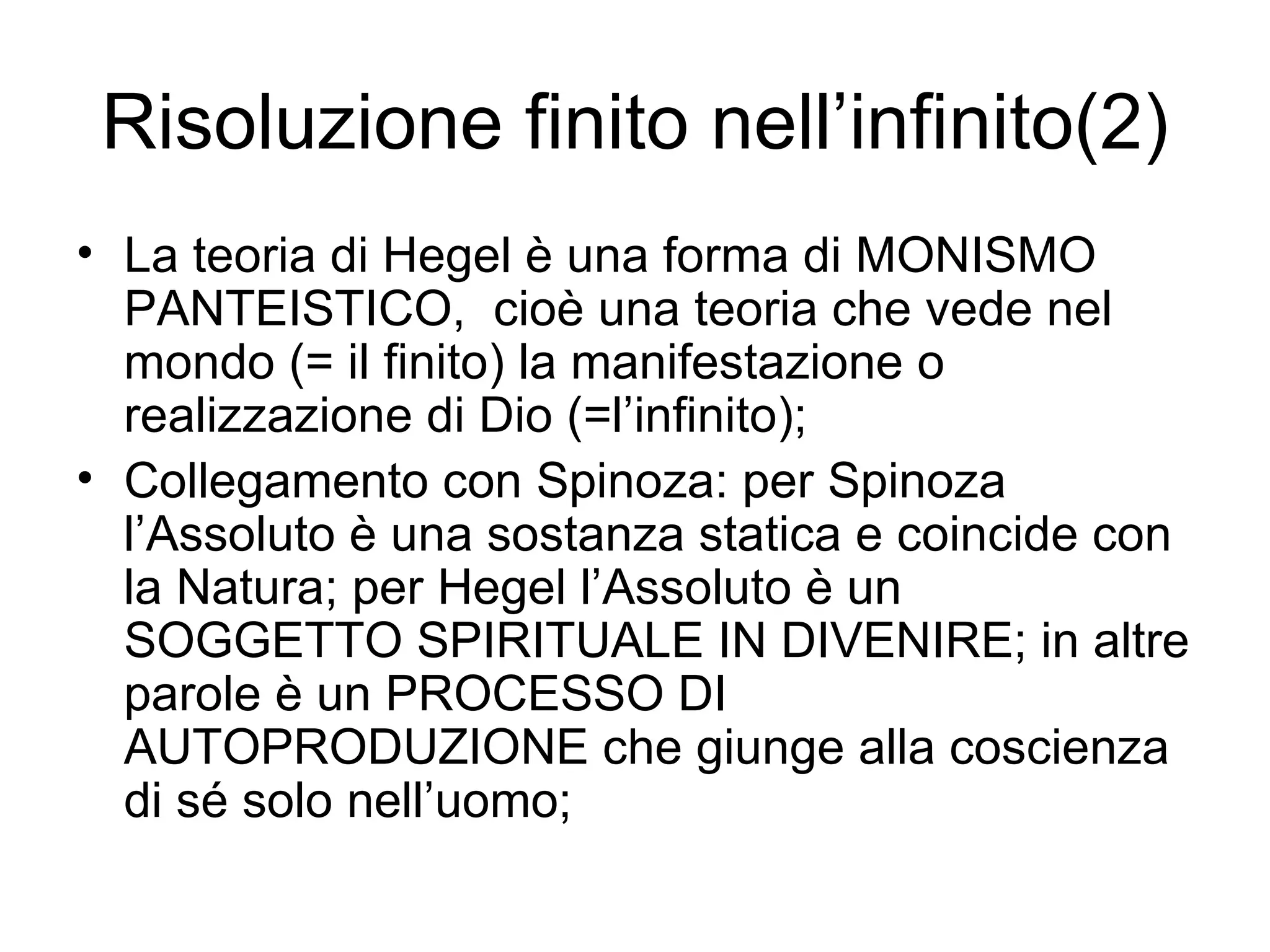 Hegel: i capisaldi del sistema | PPT