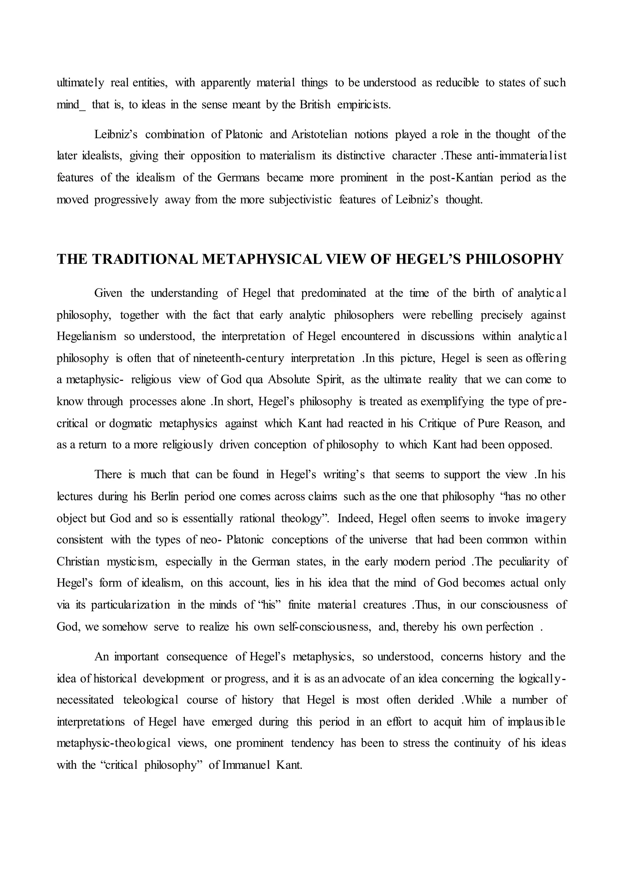 Hegel and nietzsche | DOCX