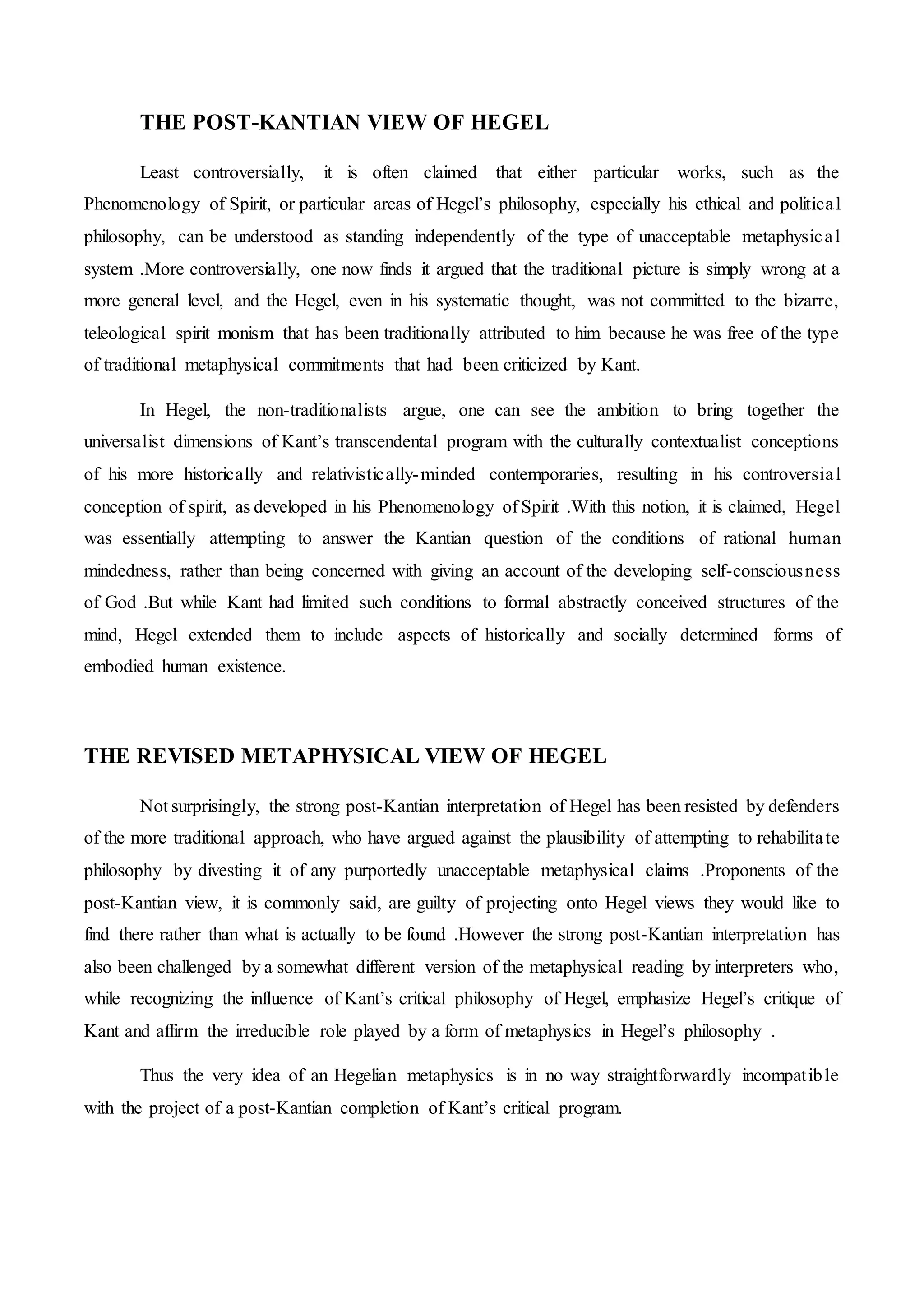 Hegel and nietzsche | DOCX