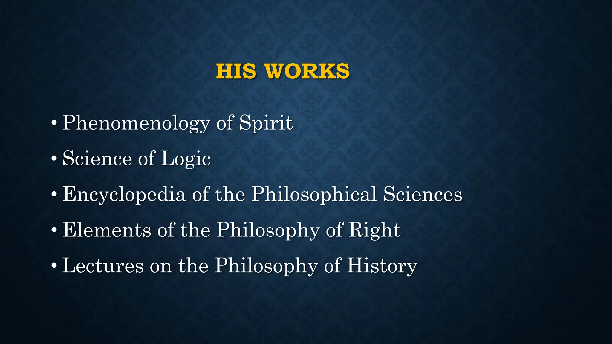 Hegel's Dialectical Materialism, concept, works, example | PPTX