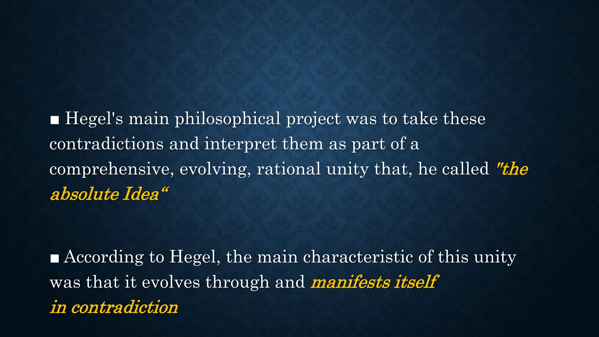 Hegel's Dialectical Materialism, concept, works, example | PPTX