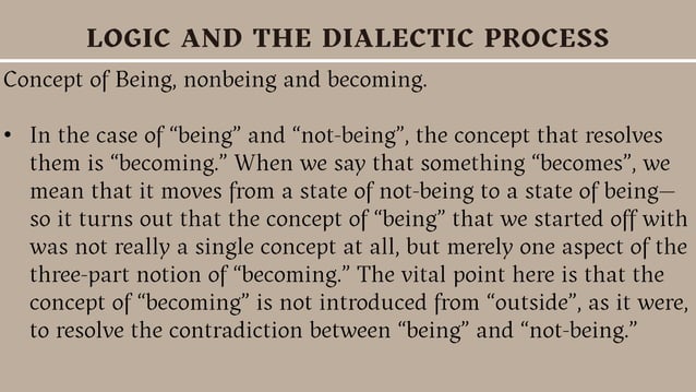 HEGEL power point presentation. triadic movement. | PPT