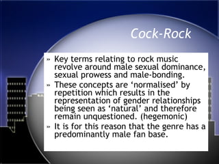 Hegemonic Masculinity in Rock music | PPT