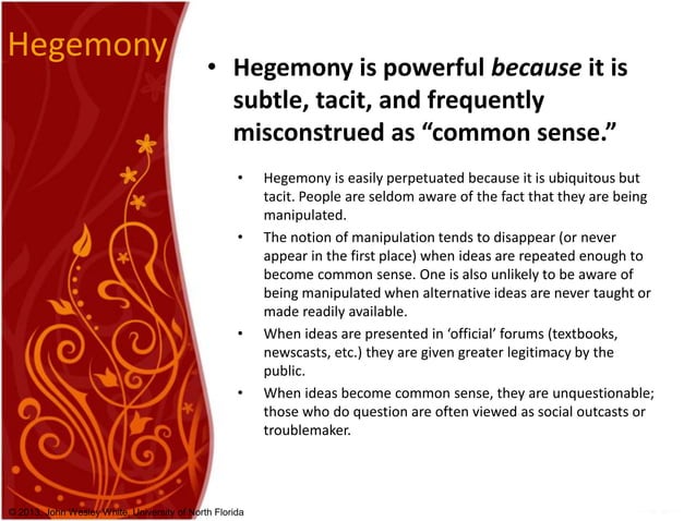 Hegemony | PPTX | Politics