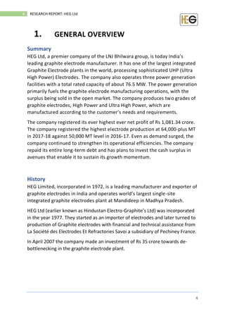 Heg ltd. research report | PDF