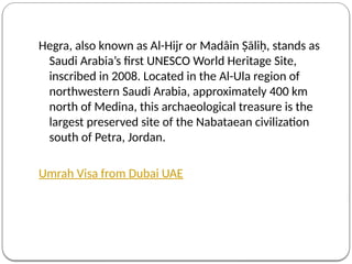 Hegra (Al-Hijr) Saudi Arabia’s Nabataean Marvel.pptx