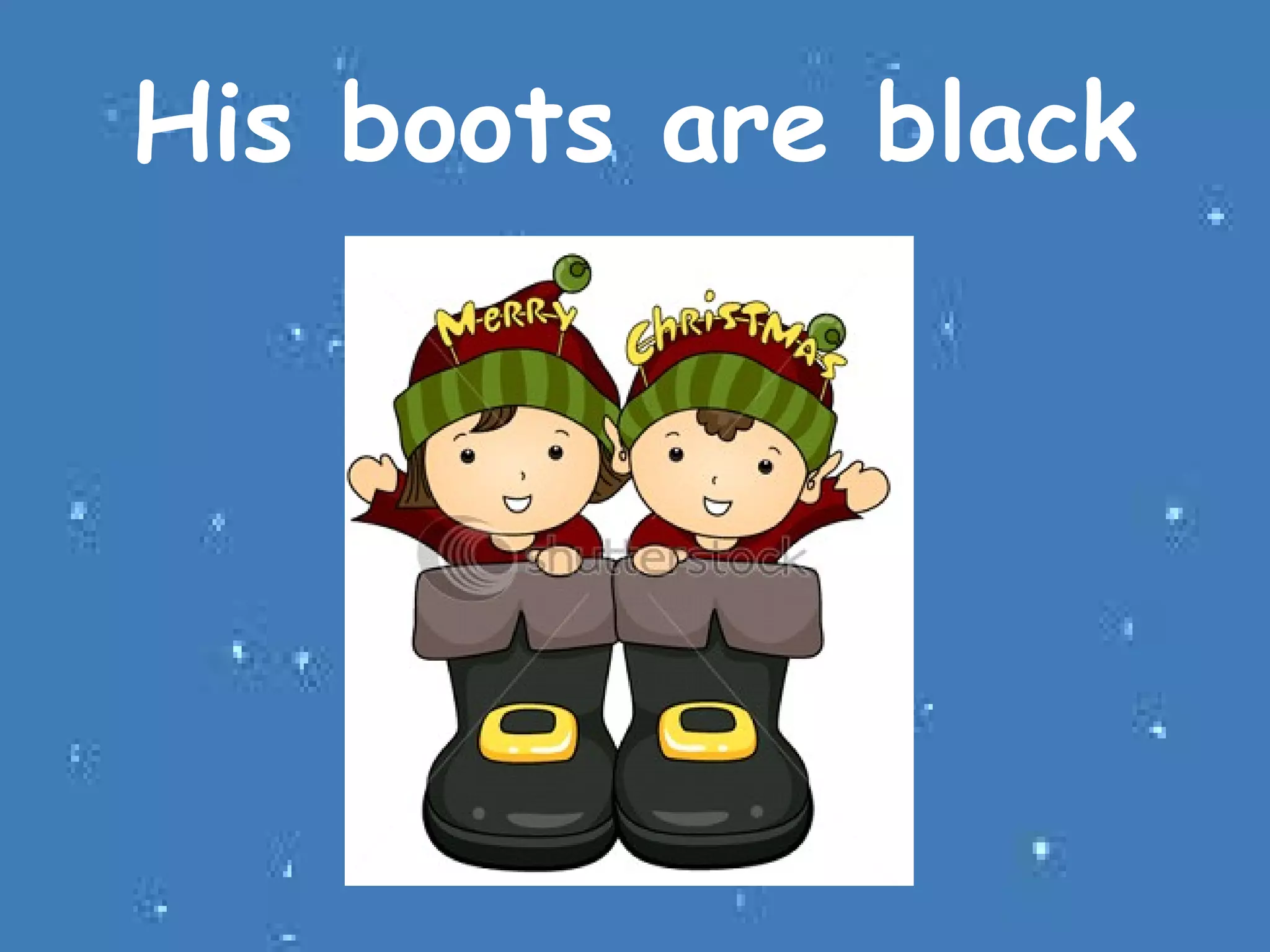 He has a red red coat | PPT