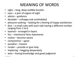 He Has Such Quiet Eyes | PPTX