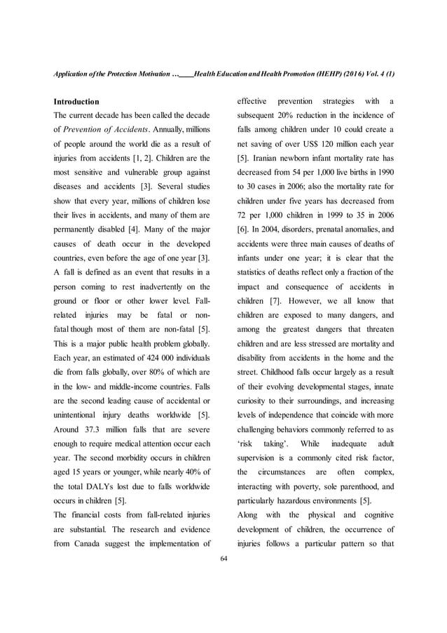 Application of the Protection Motivation Theory in Predicting ...