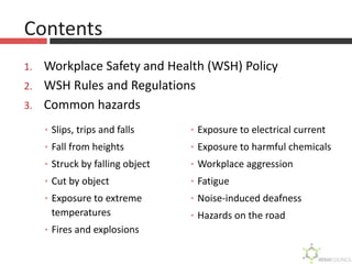 Health and and personal safety , occupational safety | PPTX