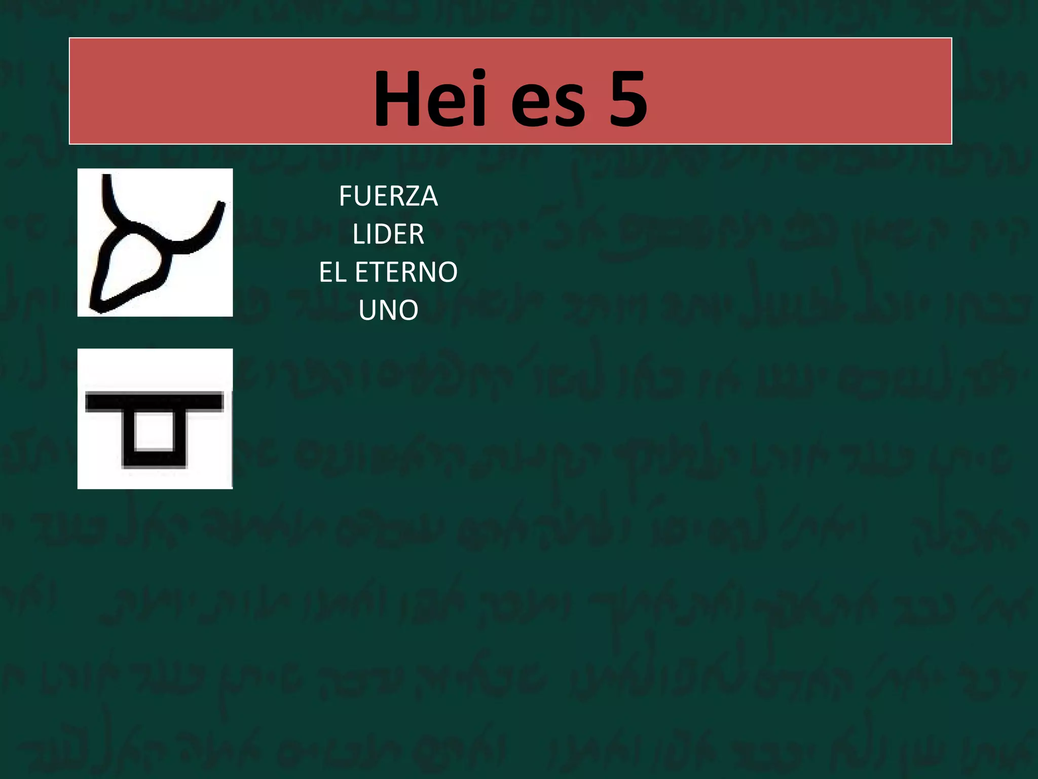 HEI - Significado Profundo de la quinta letra del Hebreo | PPT