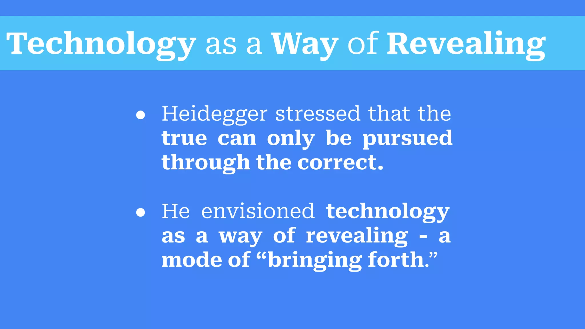 Heidegger: Technology as Way of Revealing | PDF