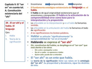 Heidegger El ser y el tiempo cap 5 | PPTX