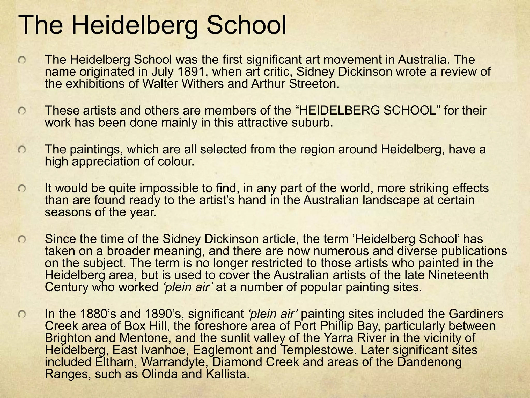 Heidelberg artistsppt | PPTX