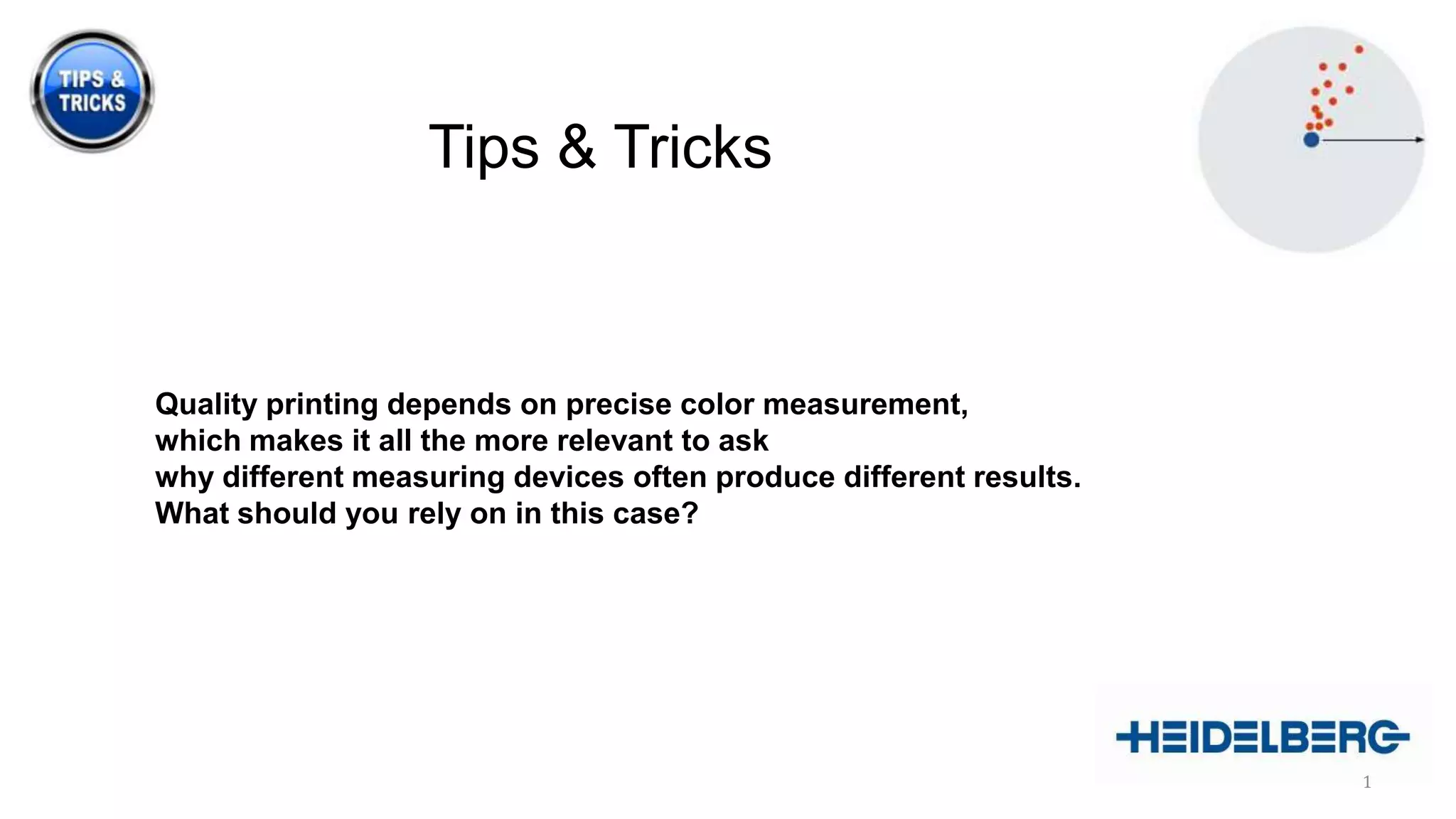 Heidelberg presentation -Color Measurement | PPT